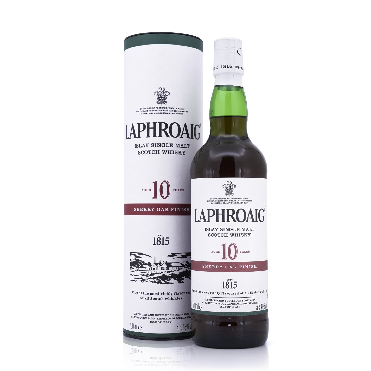 Laphroaig 10 Years Old Sherry Oak Finish Single Malt Scotch Whisky 48% ...