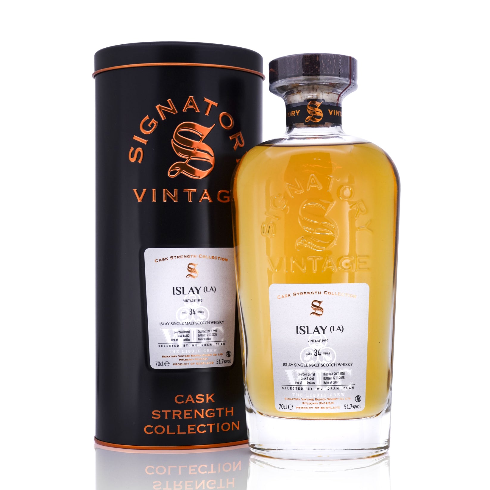 Unnamed Islay 34 Years old 1990/2025 Bourbon Barrel #4342 Wu Dram Clan ...